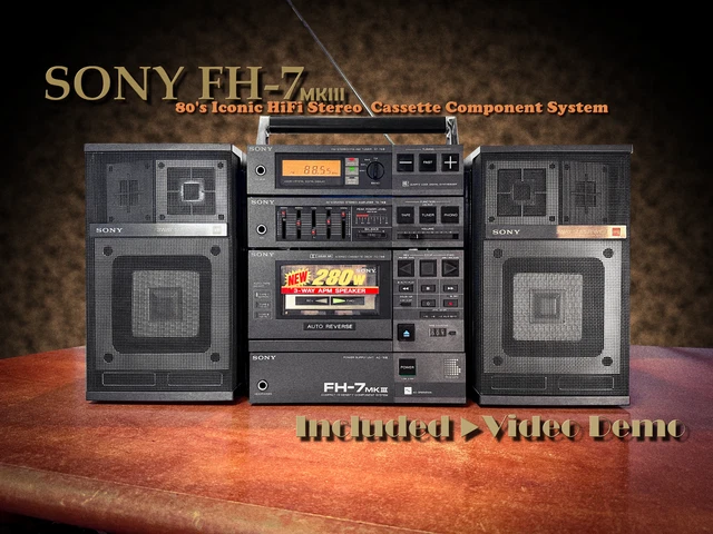 SONY FH-7 MKIII 🌈RaRe & MINT🌈 Vintage HiFi Cassette Stereo System EUR 4 ...