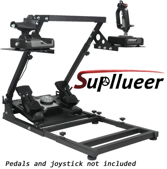 SUPLLUEER FLIGHT RACING Simulator Stand fit Logitech G27 G29 X52 ...