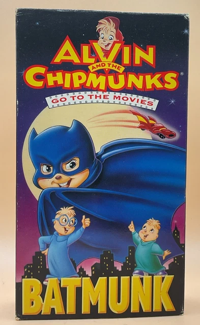 ALVIN AND THE Chipmunks Go to the Movies - Batmunk VHS 1992 **Buy 2 Get ...