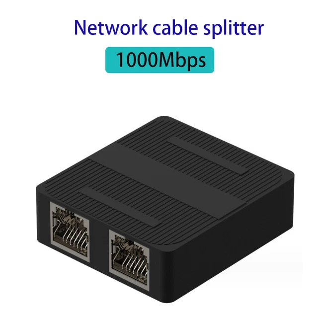 NETWORK CABLE SPLITTER Gigabit Network Switch RJ45 Ethernet Splitter ...