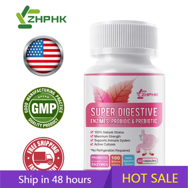 PROBIOTICS 100 BILLION CFU Potency Digestive Immune Health 60 Capsules ...