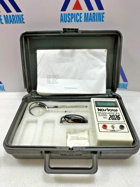 TESTEUR DE PASSIVATION En Acier Inoxydable Koslow 2026 Passi-Tester EUR ...