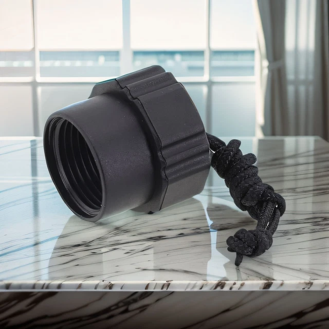 BLACK PLASTIC STEEL DIN Valve Dust Cap for Scuba Diving Regulator First ...