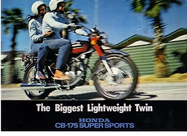 1972 HONDA CB175 K6 SUPER SPORTS ROAD BIKE 2 Page Motorcycle Sales Brochure NOS EUR 25,57 ...