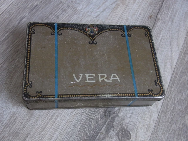 ALTE ZIGARETTENDOSE JOSETTI Vera Gold Jugendstil Blechdose 50 ...