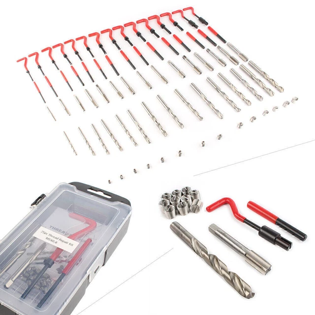 METRIC THREAD REPAIR Insert M5 M6 M8 M10 M12 M14 Helicoil Car ...