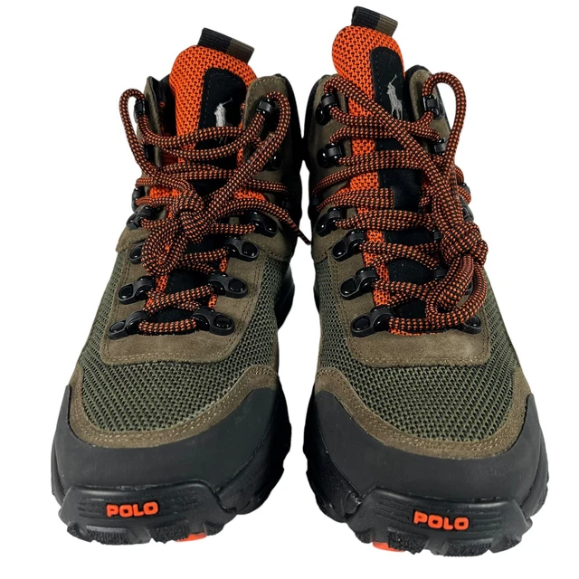 POLO RALPH LAUREN Adventure 300 Hiking Mid Boots Army/Defender Green Size 9 £157.41 - PicClick UK