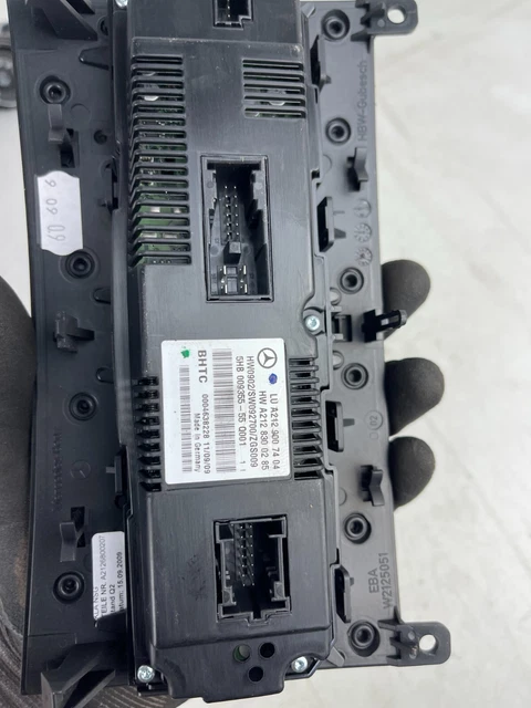 MERCEDES BENZ E-KLASSE W212 Klimabedienteil Bedienteil Heizung Klima ...