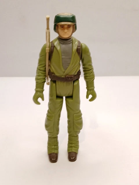 VINTAGE STAR WARS Rebel Commando Figure 100% Original Moulded Face ...
