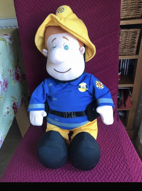 VERY LARGE FIREMAN Sam Soft Toy Plush Stands 22” Vgc £10.00 - PicClick UK