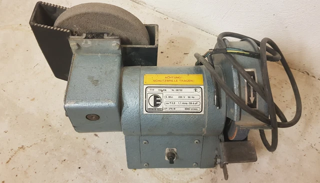 DOPPELSCHLEIFMASCHINE ELEKTRA BECKUM Schleifbock Schleifer 220V 3000 U ...