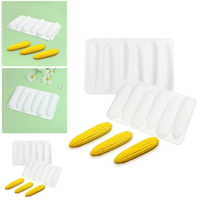 REALISTIC CORN SHAPE Silicone Treat Molds for Mousse Cake and Dessert ...