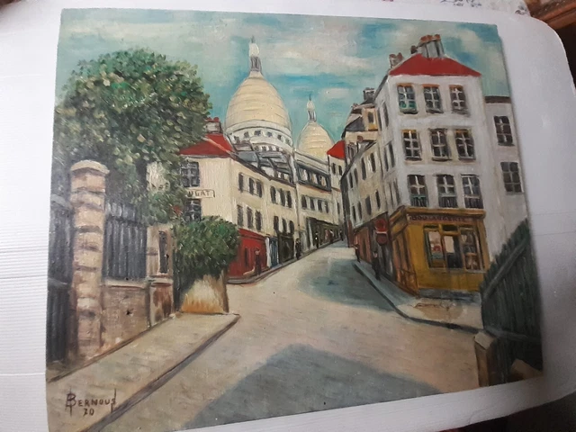 TABLEAU DE MONTMARTRE "Rue NORVINS " de A . Bernous EUR 200,00 ...
