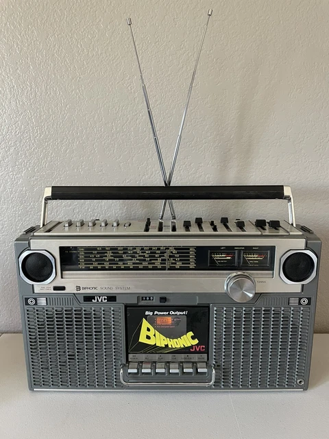 JVC RC-828 STEREO Boombox système de son biphonique EXTRÊMEMENT RARE ...