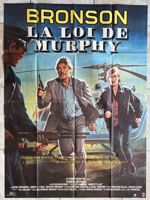 LA LOI DE MURPHY Affiche de cinéma originale 1986, C. BRONSON, poster ...
