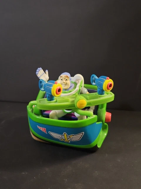 DISNEY PIXAR TOY Story Buzz Lightyear Die Cast Ride Vehicle Car GUC ...