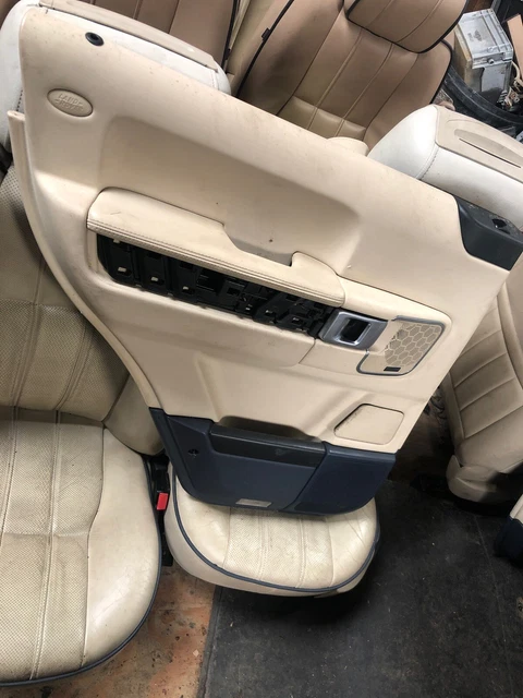 LOT2 RANGE ROVER L322 Vogue Interior Leather Door Card Near Side Rear ...