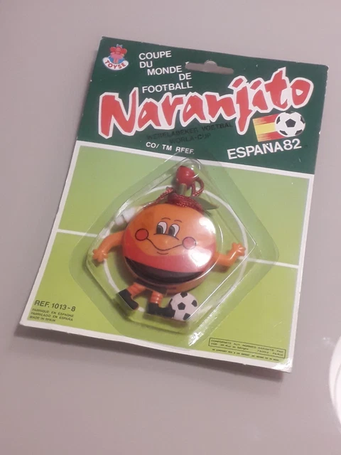 ORIGINAL MUÑECO a cuerda naranjito mundial futbol españa 82 1982 spain ...
