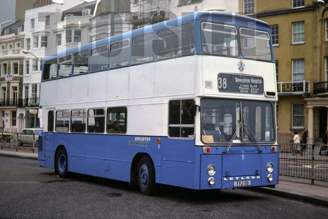 35MM SLIDE BRIGHTON Corporation Leyland Atlantean East Lancs 5 TYJ5S ...