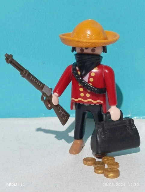 PLAYMOBIL FIGURA REF Especial 4544 Bandido Mexicano Oeste Western ...