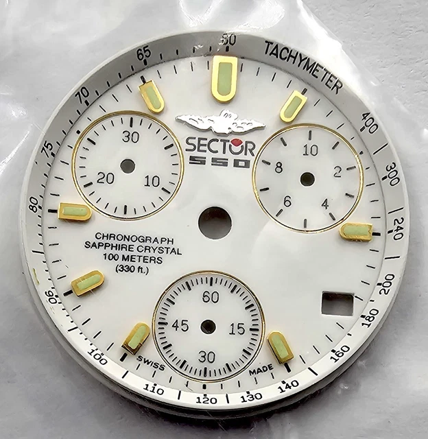 NOS SECTOR 550 chronograph esfera sphere 5215326127 dial watch vintage ...