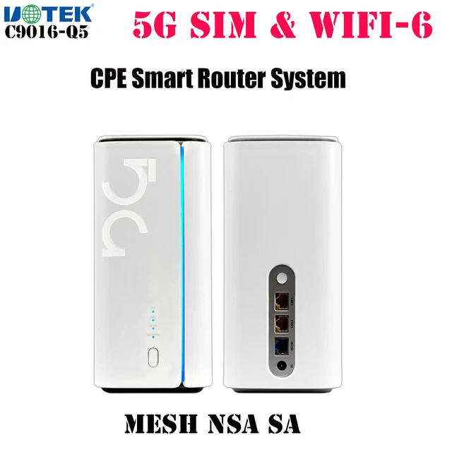 5G SIM CPE Wifi 6 Indoor Router Mesh NSA SA 2.5Gbps Gigabit Wireless ...