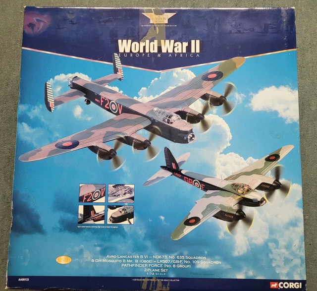 CORGI AVIATION ARCHIVE AA99133 Avro Lancaster B VI & DH Mosquito B Mk ...