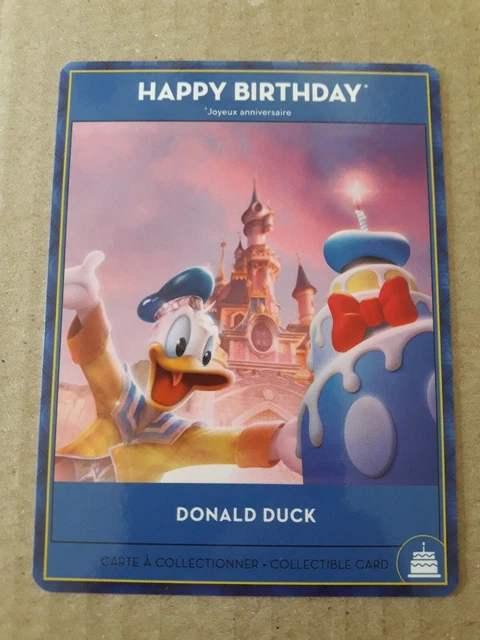 CARTE DISNEY DISNEYLAND 30 ans Anniversaire Donald 09/06/2023 TTB EUR 4 ...