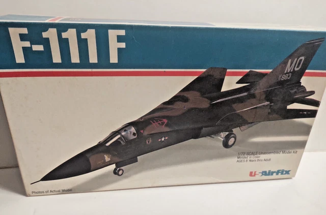 VINTAGE 1/72 AIR Fix Airplane Model F-111F Swing Wing Combat Jet $24.00 ...