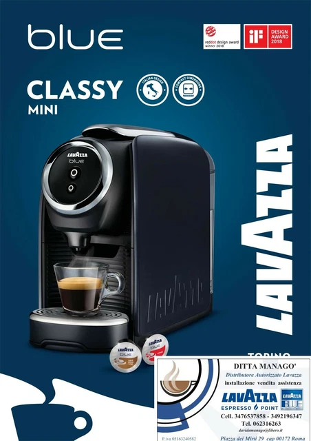 NUOVA MACCHINA LAVAZZA blue LB 300 classy mini + 100 capsule caffè a ...