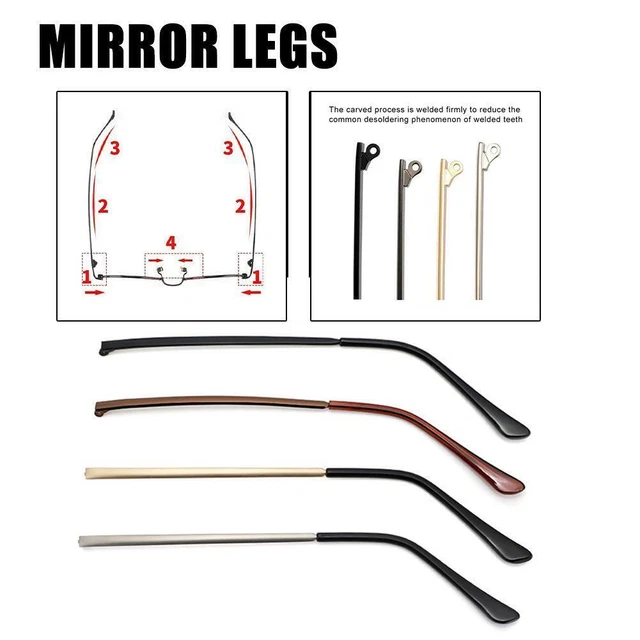 1 PAIR SUNGLASSES Glasses Arm Eyeglasses Spectacle Frame Leg ...