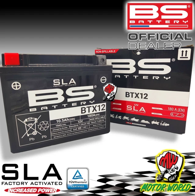 BATTERIA BS BATTERY Sla Btx12 Gia Attivata Piaggio Vespa Lx Ie 150 2011 ...