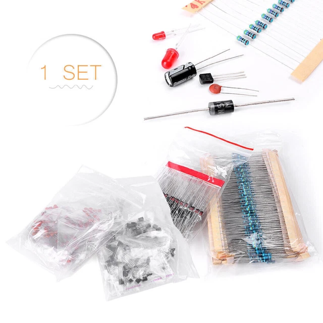 ELECTRONIC RESISTOR & Triode Transistor & Capacitor & Diode & LED ...