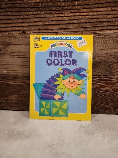 VINTAGE 1987 FIRST Color Giant Golden Coloring Book Easy Tear Out ...
