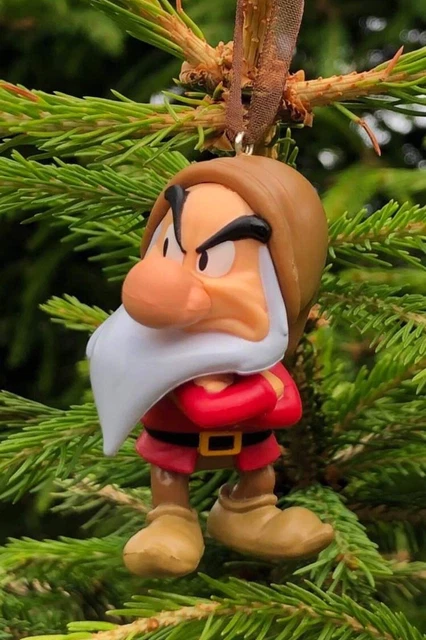 DISNEY SNOW WHITE & The Seven Dwarfs Adorable Grumpy 😤 Xmas Tree 🎄 ...