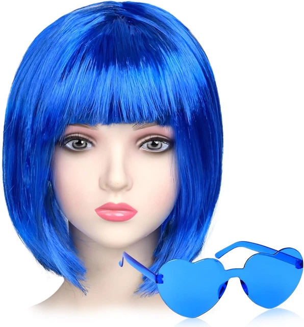 PARRUCCA CASCHETTO COSPLAY Parrucca Donna Uomo Parrucca Corta Con ...