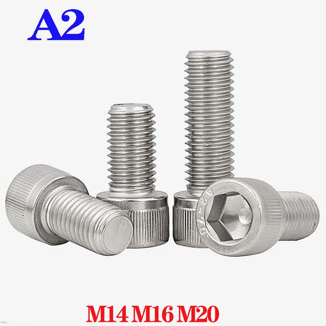 M14 M16 M20 Allen Cap Screws Bolts A2/304 Stainless Steel Socket Screw ...