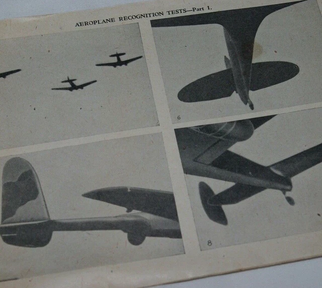 WW2 AIRCRAFT RECOGNITION Book Royal Air Force Raf Rnas Army Gun ...