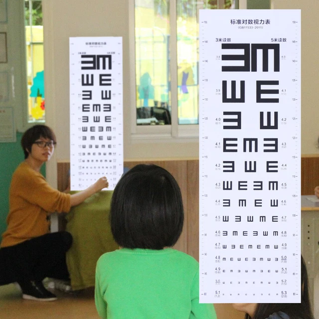 VISION TEST FORM Eye Chart Eye Charts for Eye Exams 20 Feet £3.99 ...