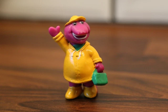 BARNEY THE DINOSAUR Rain Jacket Figure Purple £12.00 - PicClick UK