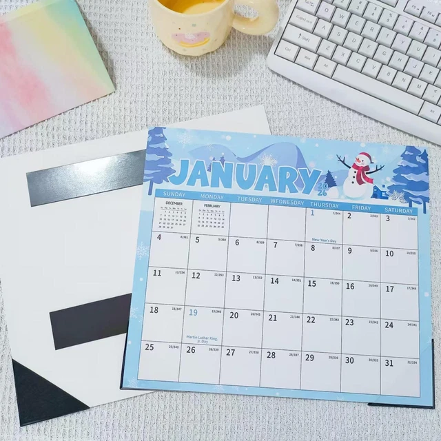2026-2027 MAGNETIC CALENDAR for Refrigerator, 18 Monthly Fridge ...