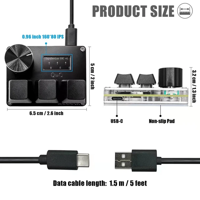 BTXETUEL WITH SAYODEVICE O3C OSU Keyboard Quick Trigger, Hall black £45 ...