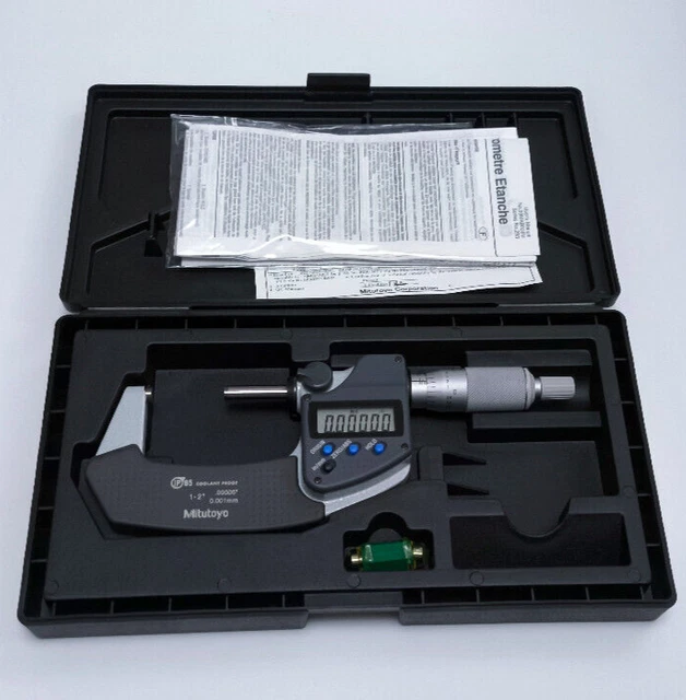 MITUTOYO DIGIMATIC MICROMETER IP65 Coolant Proof 1-2" new in box £129. ...