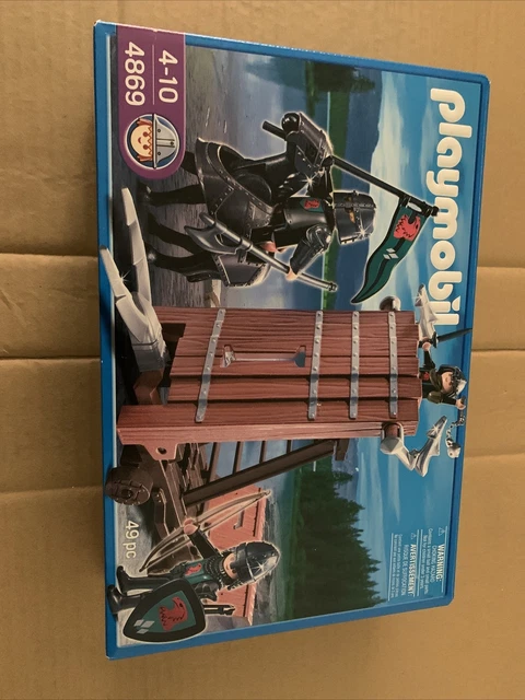 4869 PLAYMOBIL MEDIEVAL ballesta medieval tropa caballeros Halcón Torre ...