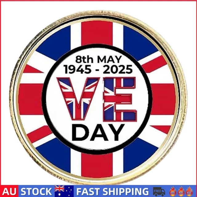VE DAY 80TH Anniversary Pin Badge VE Day National Badge Memorabilia ...