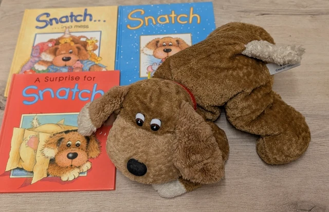 RARE VINTAGE 1980S/90S "SNATCH THE DOG" PLUSH TOY & SUE HALL CHILDREN'S ...
