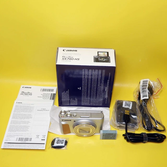 RARE BRAND NEW Canon PowerShot SX740 HS Lite Silver Digital Camera ...