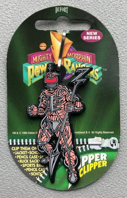 VINTAGE MIGHTY MORPHIN POWER RANGERS Lord Zedd ZIPPER CLIPPER (1995) £7 ...