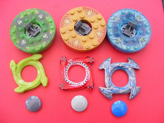 LEGO NINJAGO SPINNERS spinner & crown 9 parts 3 sets REF63A £8.75 ...