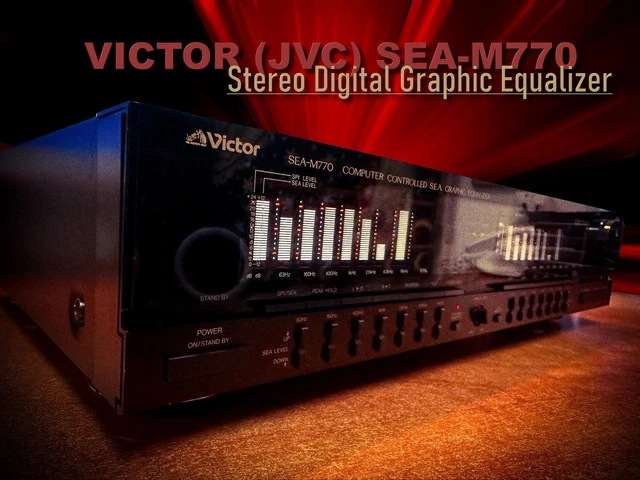 JVC (VICTOR) SEA-M770 🌈RaRe🌈 Vintage Stereo Digital Equalizer Pre ...